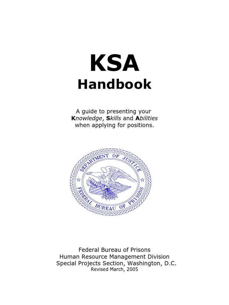 KSA Handbook for Federal Applicants | PDF | Proofreading | Leadership