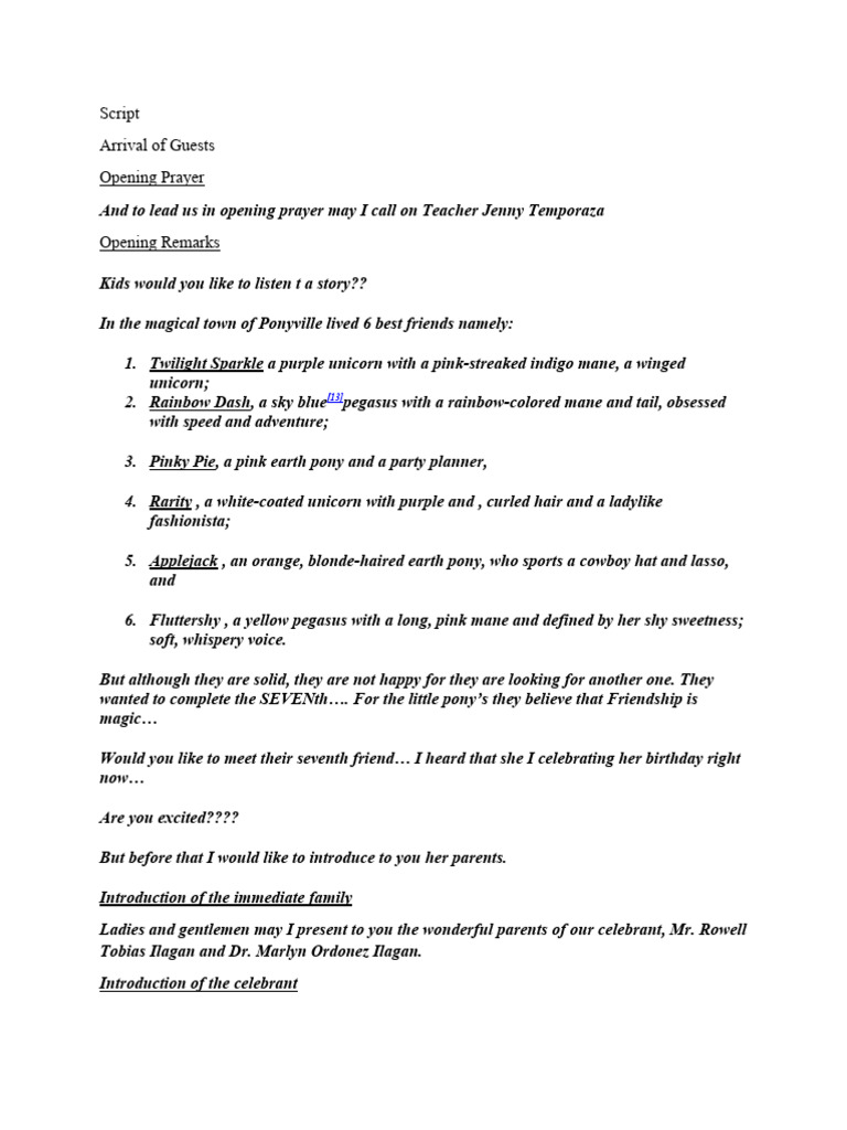 Ellyza Script | PDF | Birthdays