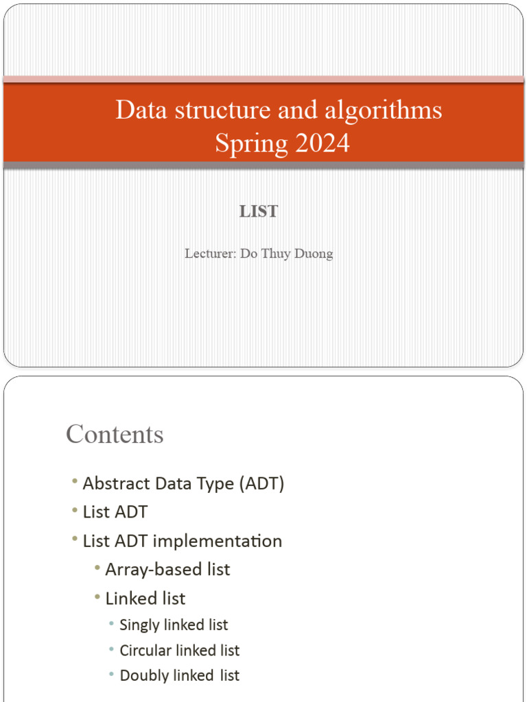 Lecture 6 List s2024 | Download Free PDF | Computer Data | Computer Science