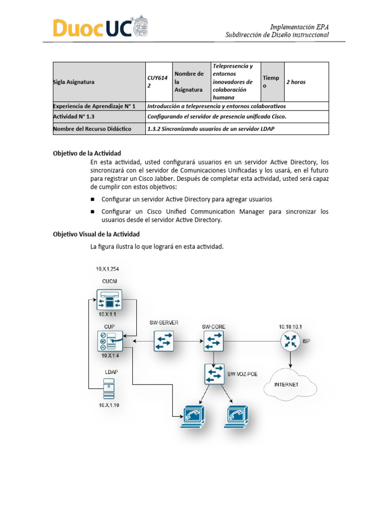 1.3.2 Sincronizando Usuarios de Un Servidor LDAP | PDF | Directorio Activo | Servicio de red