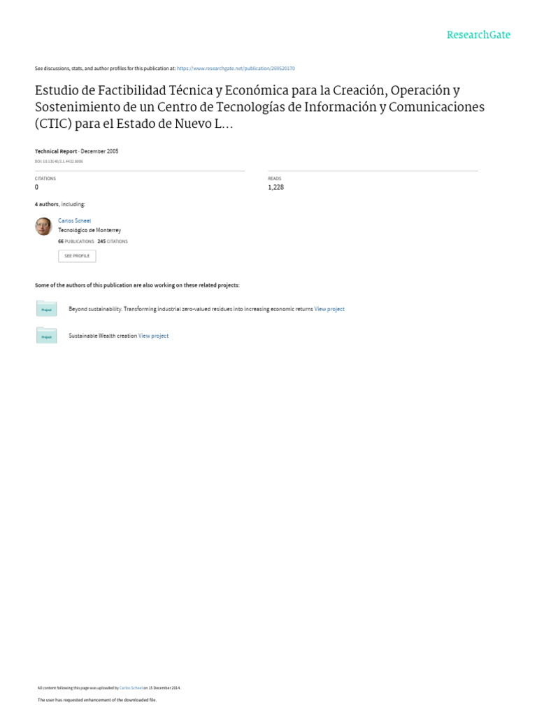 Ejemplo Estudio de Factibilidad Nuevo Leon | PDF | Pequeñas y medianas empresas | Software