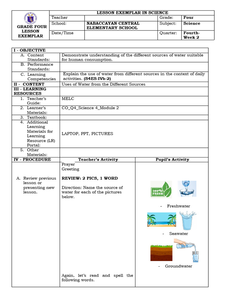 Uses of Water DLP | PDF | Water | Hydrology