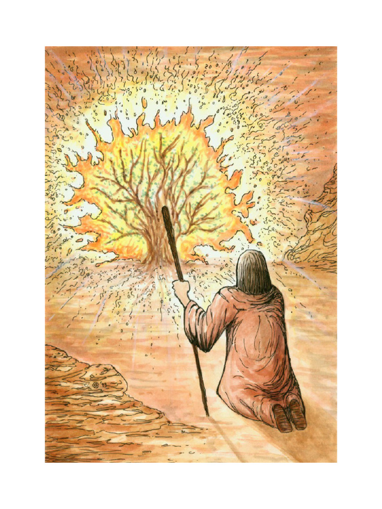 burning bush drawing | PDF