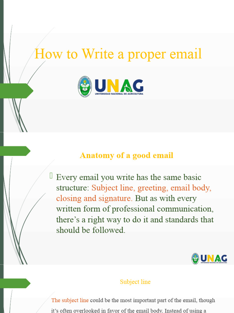 How to Write a proper email (1) | PDF