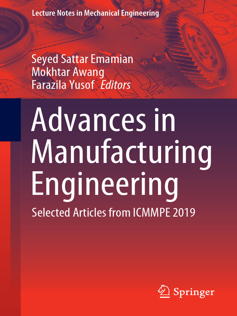 Advances in Manufacturing Engineering_ Selected Articles From ICMMPE ...