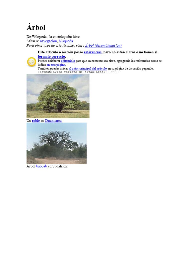 Árbol | PDF | Arboles | Plantas