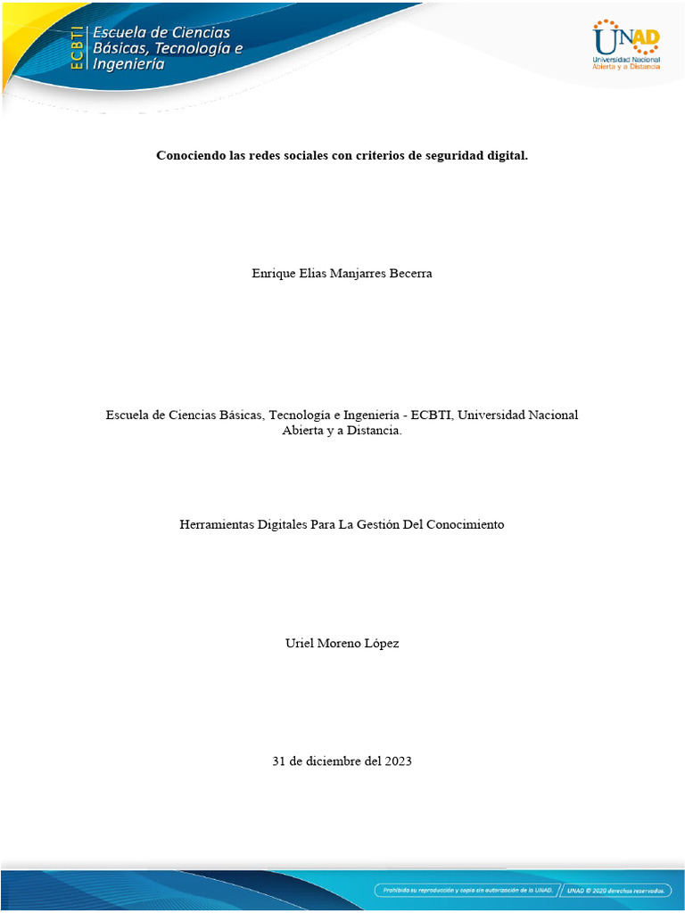 Tarea4 Enrique Manjarres. | PDF | Redes sociales | Cultura popular y ...