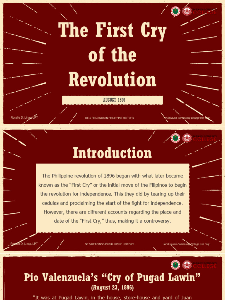 First Cry of The Revolution | PDF | Spanish East Indies | Philippines