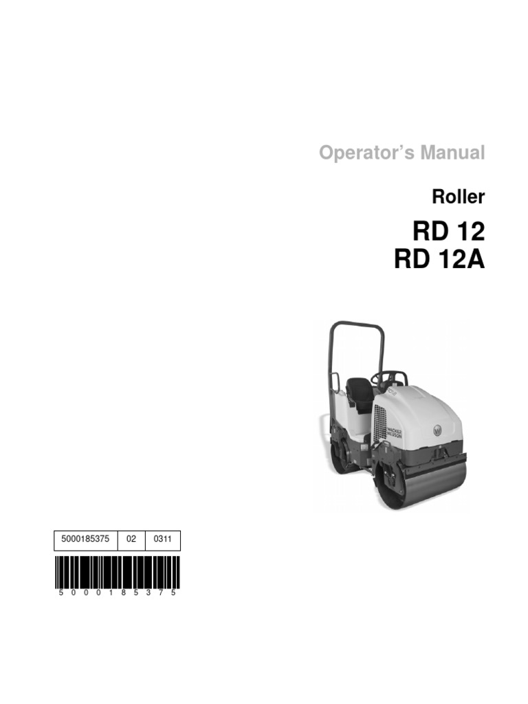 RD 12 RD 12A: Operator's Manual | PDF | Engines | Exhaust Gas