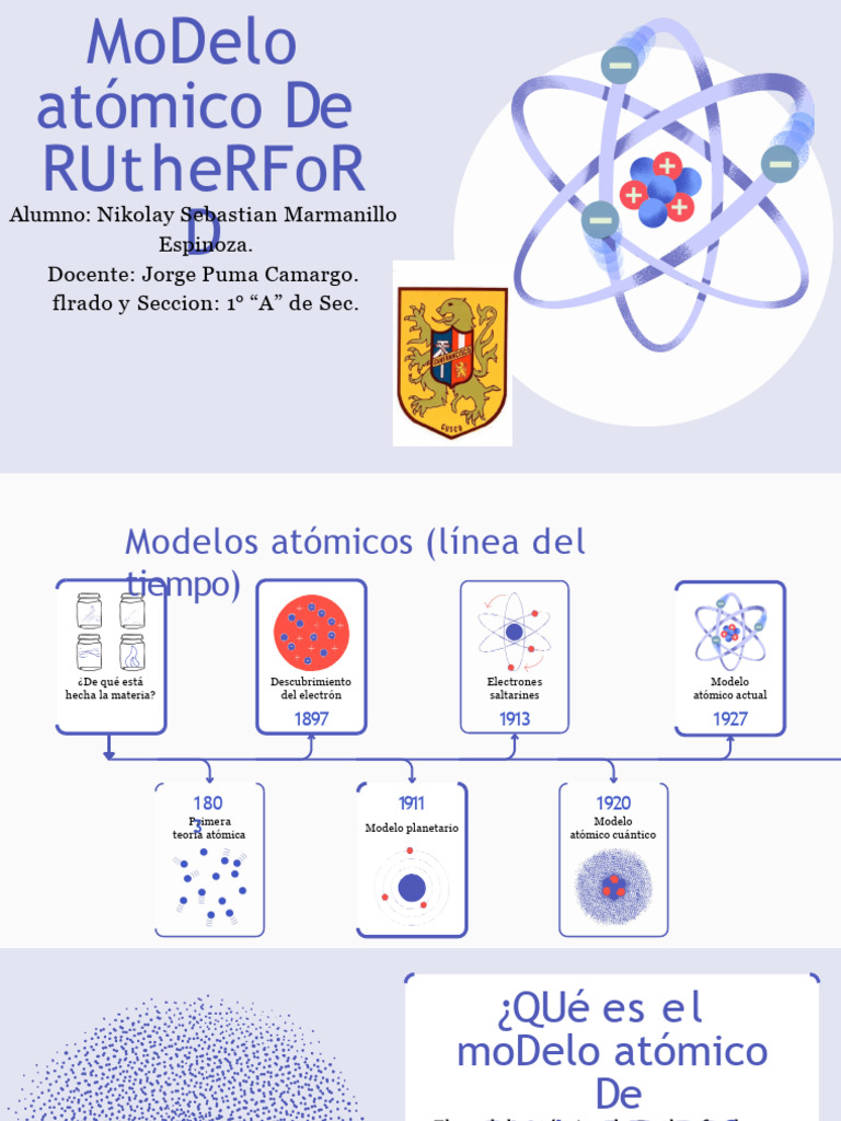 Modelo Atómico. | PDF | Electrón | Química Física