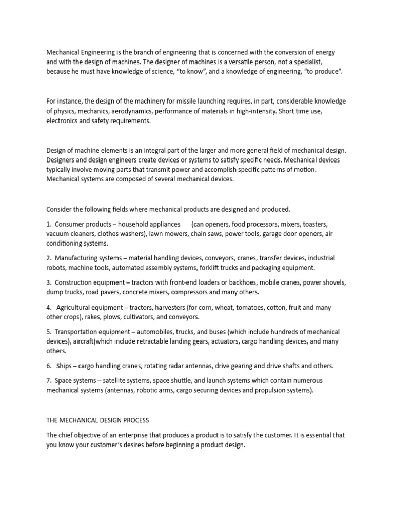 Machine Design 1 | PDF | Machines | Tractor