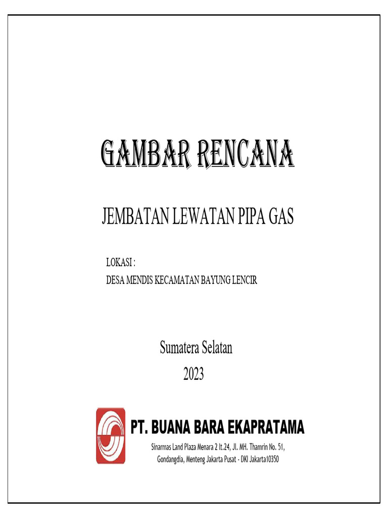 Gambar Jembatan Lintas Pipa Gas - 7 Meter | PDF