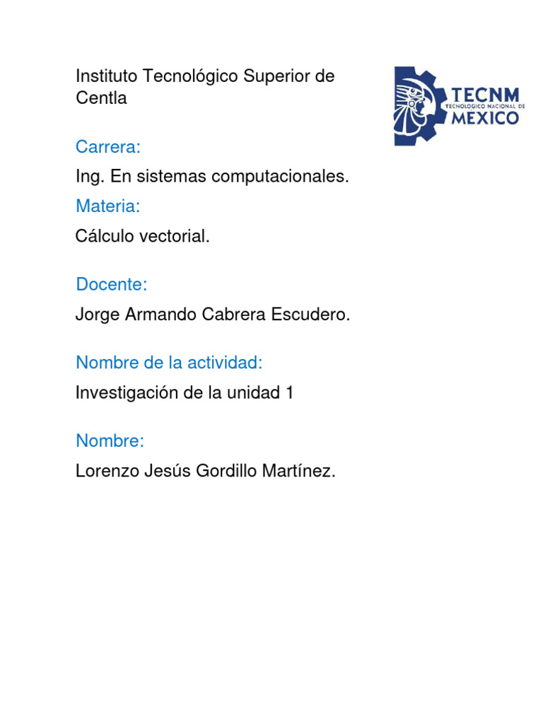 Investigacion de la unidad 1 | PDF | Velocidad | Línea (geometría)