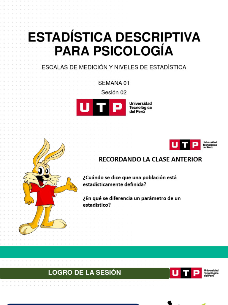 S01 - S2-Material EDPs - Marzo 2024 | PDF | Nivel de medida | Estadísticas