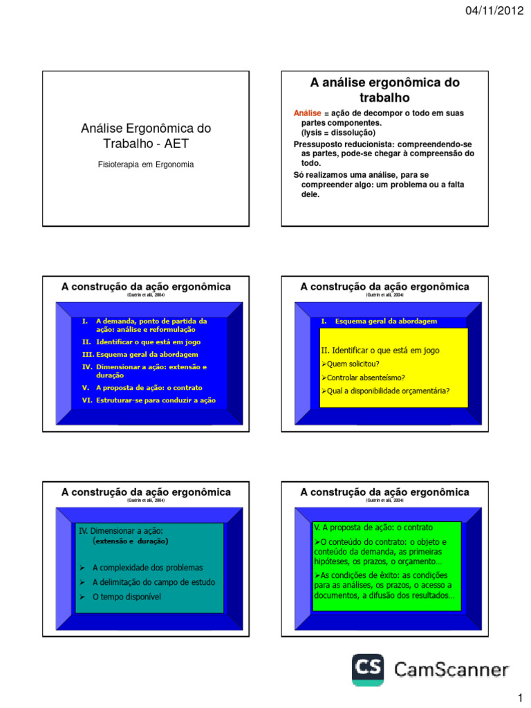 An - Lise Ergon - Mica Do Trabalho - AET | PDF | Fatores humanos e Ergonomia | Sociologia