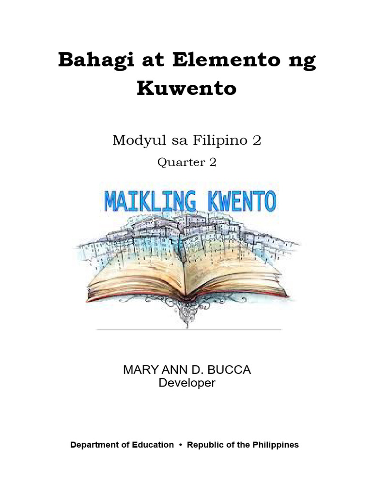 Passed - 747-13-21MELCS - Benguet - Bahagi at Elemento NG Kuwento | PDF