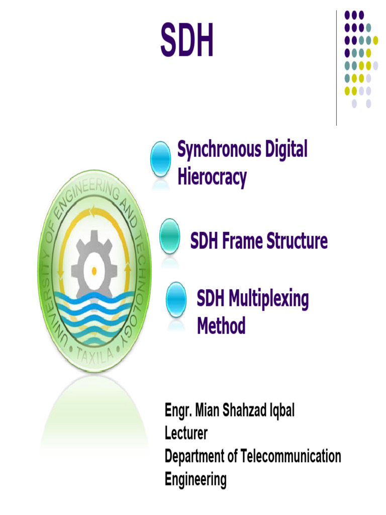 Notes - Lec 10 SDH | PDF | Internet Protocols | Digital Technology
