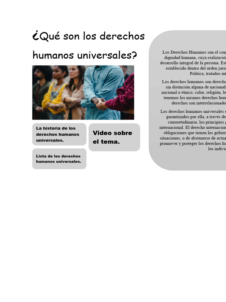 Derechos Humanos Universales: Guía Básica | PDF