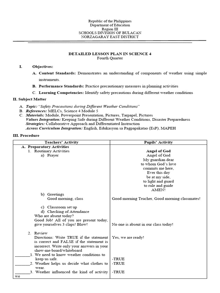 LPSCIENCE4 | PDF | Differentiated Instruction | Lesson Plan