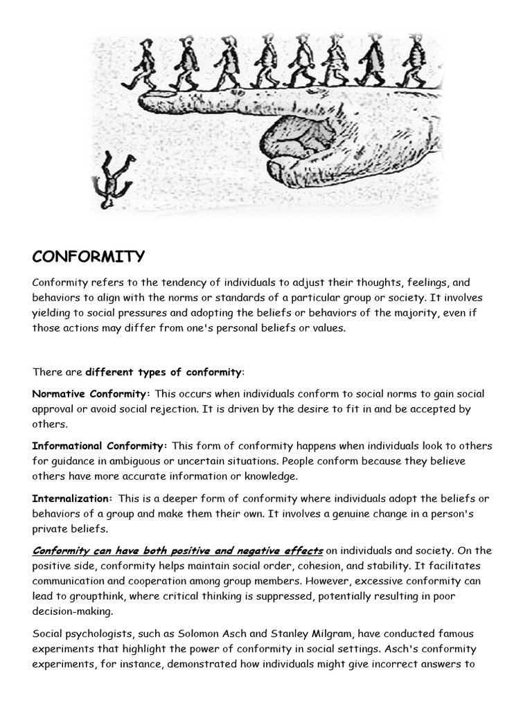 Understanding Conformity in Society | PDF | Conformity | Social Psychology