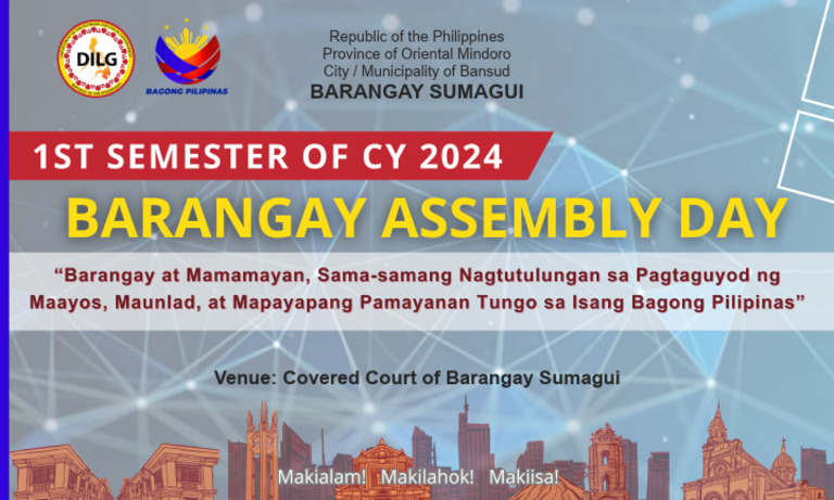 Annex H Updated Barangay Assembly Tarpaulin Template | PDF Annex H Updated Barangay Assembly Tarpaulin Template | PDF