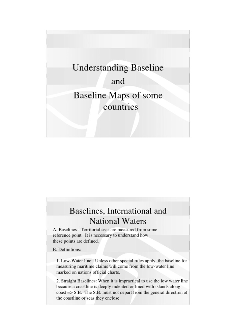 Baseline Maps | PDF | Territorial Waters | Coastal Geography