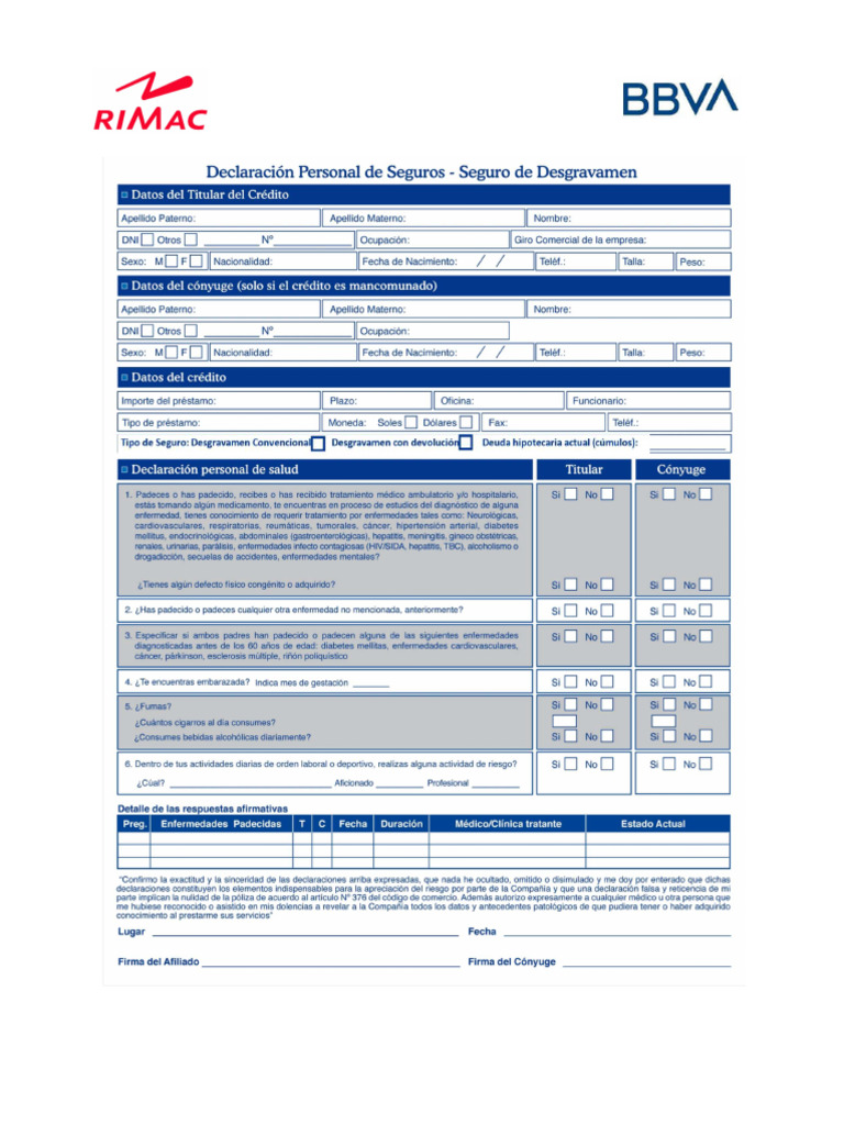DPS Actual Bbva | PDF