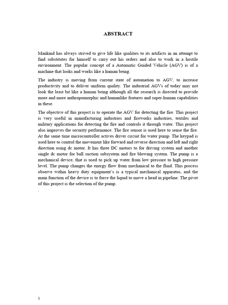 Autonomous Fire-Fighting AGV System | PDF | Liquid Crystal Display ...