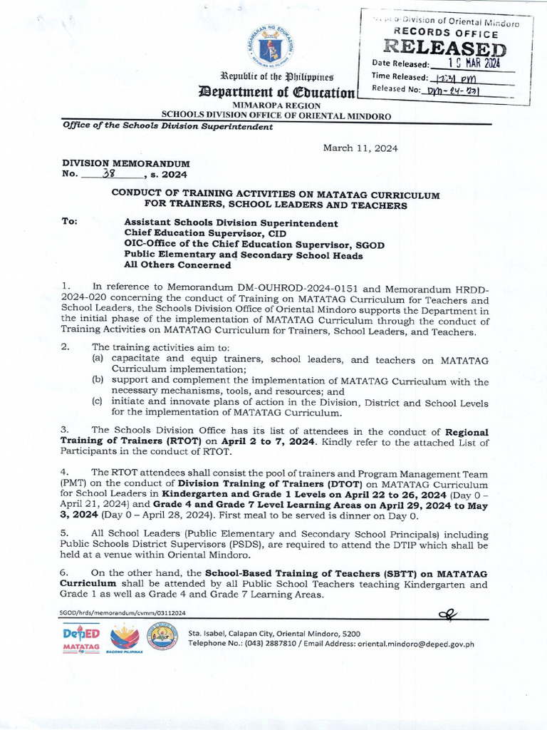 DM-38_Conduct-of-Training-Activities-on-MATATAG-Curriculum-for-Trainers ...