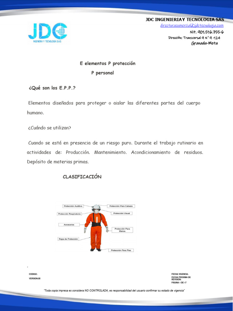 Capacitacion Epp JDC 2024 | PDF | Guante | ruido