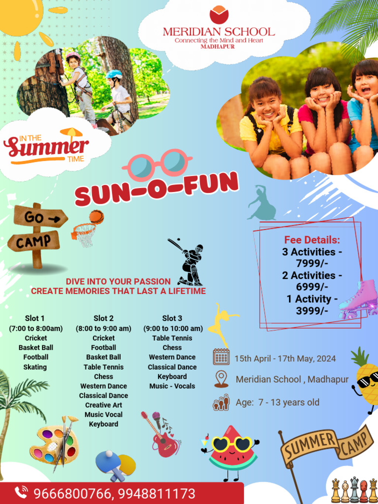 Meridian Kids Summer Camp | PDF