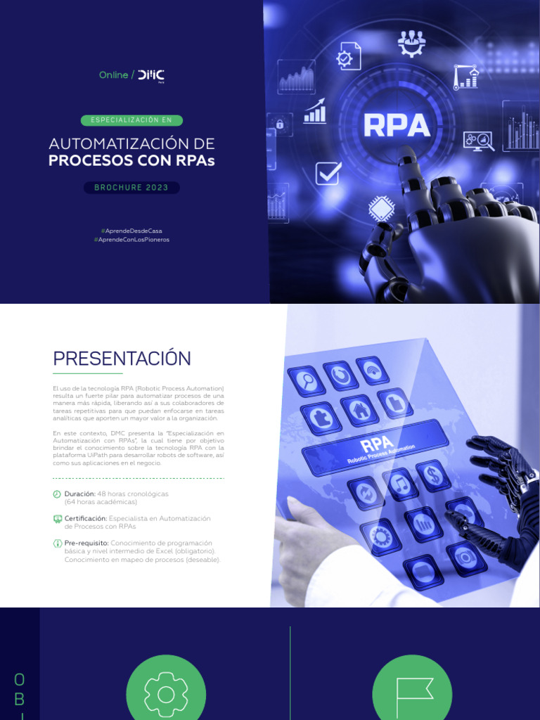 Brochure Espec Automatizacion Procesos Rpas | PDF | Software de la aplicacion | Software