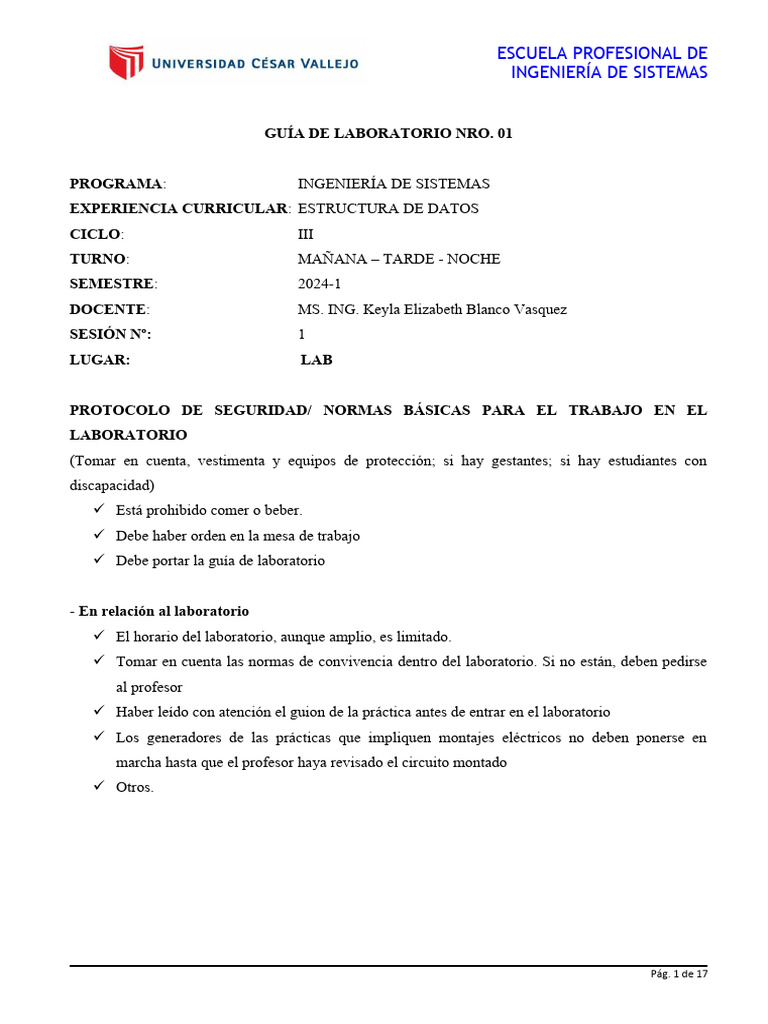 GUIA LAB-01 | PDF | Java (lenguaje de programación) | Variable (informática)