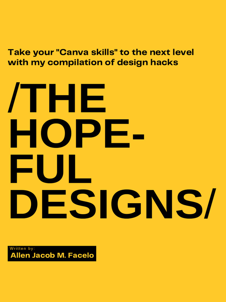 The Hopeful Designs | PDF | Composition (Visual Arts)