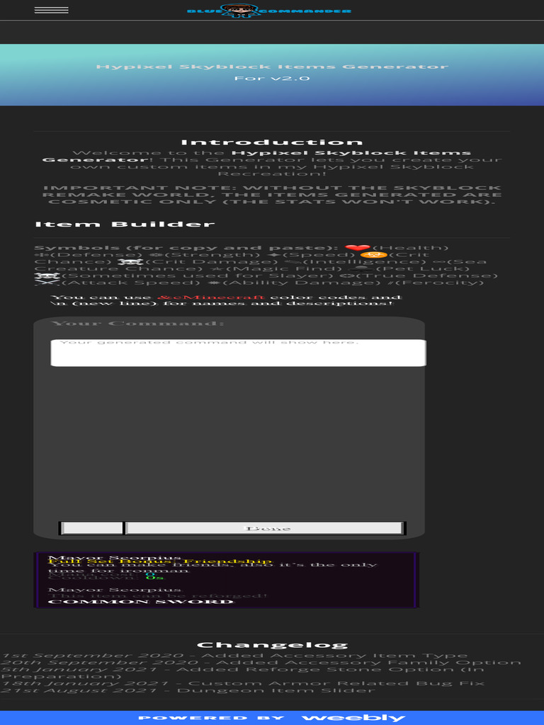Hypixel Skyblock - BlueCommander | PDF | Fantasy Games | Gaming