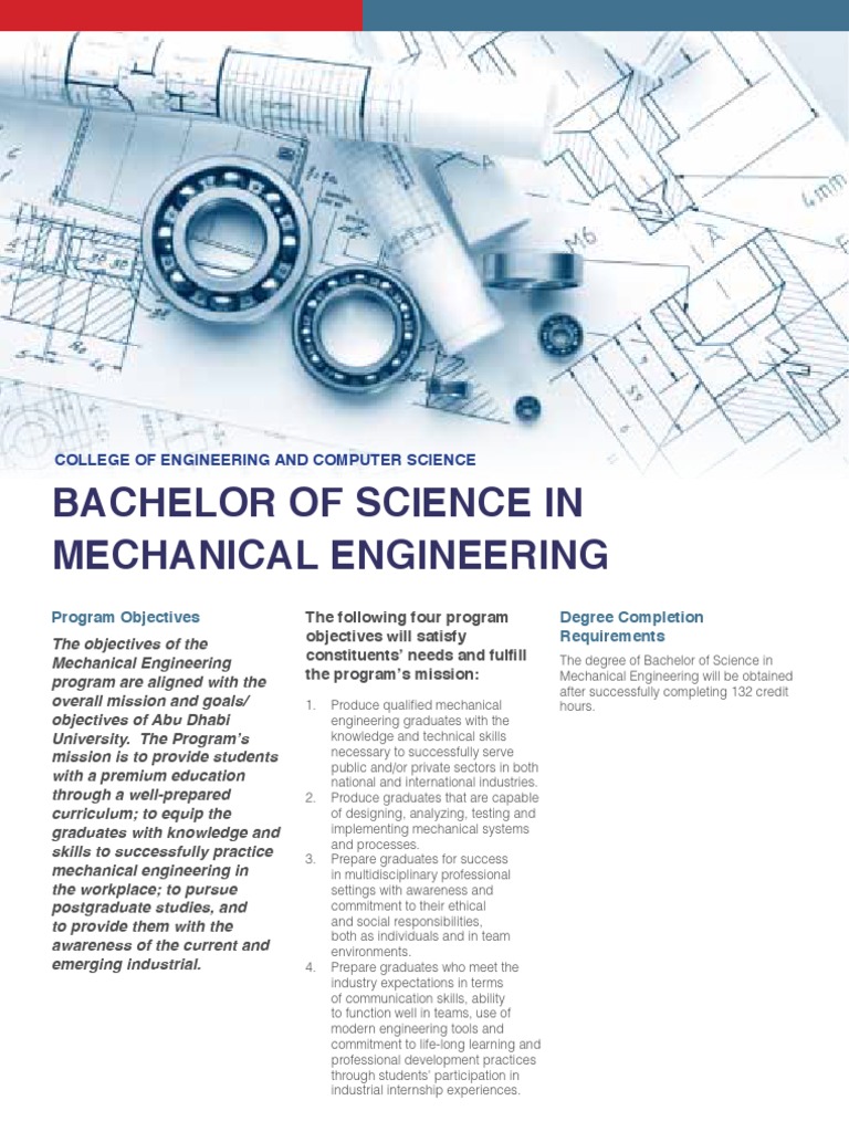 Bs Mechanical Engineering | PDF | Mechanical Engineering | Postgraduate ...