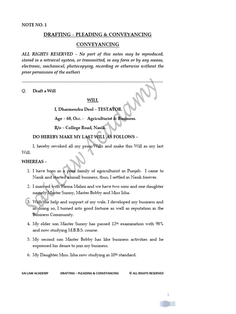 Civil Draft PDF | PDF | Lease | Mortgage Law