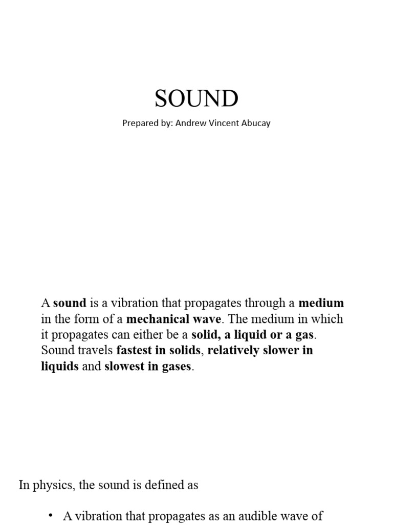 q1 Lesson4 Sound Waves | PDF | Sound | Waves