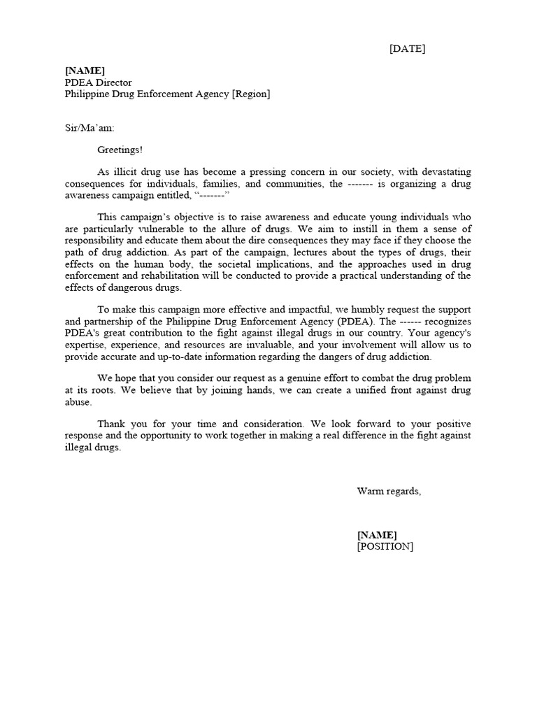 Sample Request Partnership With Pdea | PDF | Self-Improvement | Lifestyle