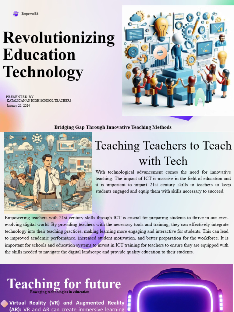 Revolutionizing Education Technology: Bridging Gap Through Innovative Teaching Methods | PDF ...