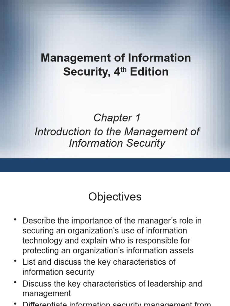 Ict380 Lec1 | PDF | Project Management | Information Security