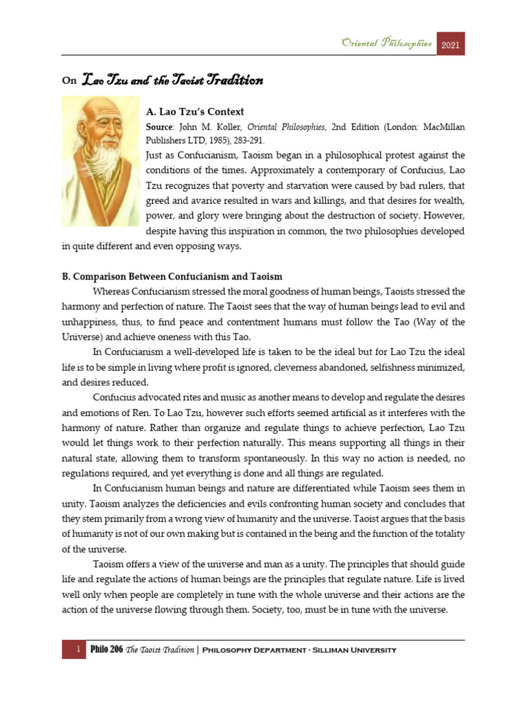 Understanding Lao Tzu's Taoism Principles | PDF | Laozi | Tao