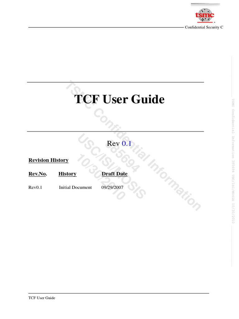 TCF User Guide | PDF | Engineering Tolerance | Mathematical Optimization