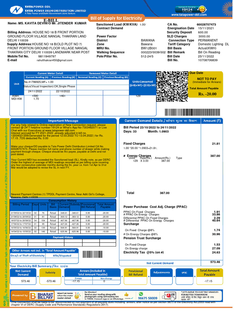 ELECTRICITY | PDF | Cheque | Payments