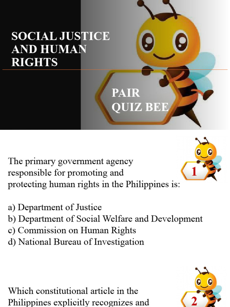 Social Justice and Human Rights Quiz | PDF | Social Justice | Human Rights
