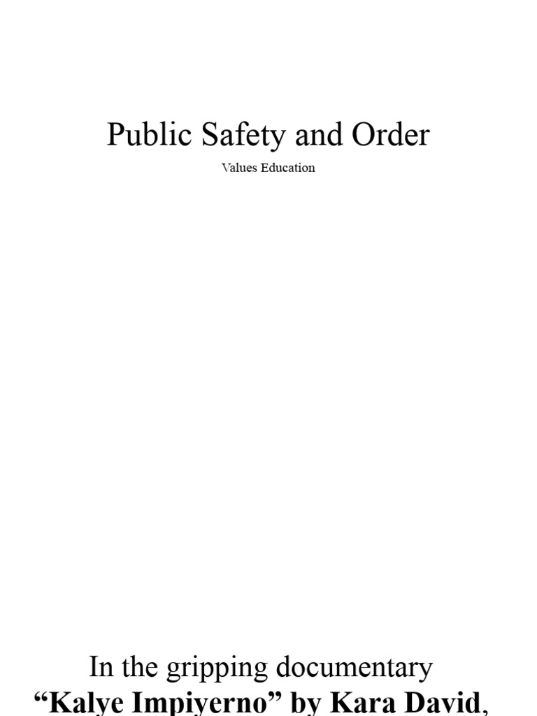 Public Safety and Order | PDF | Storytelling | Psychological Resilience