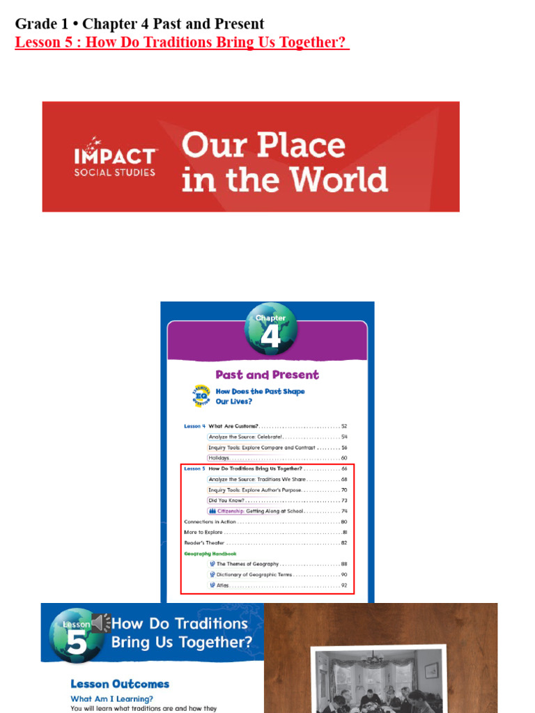 Impact Social Studies Ebook PPT Grade1 Chapter4 Lesson5 | PDF