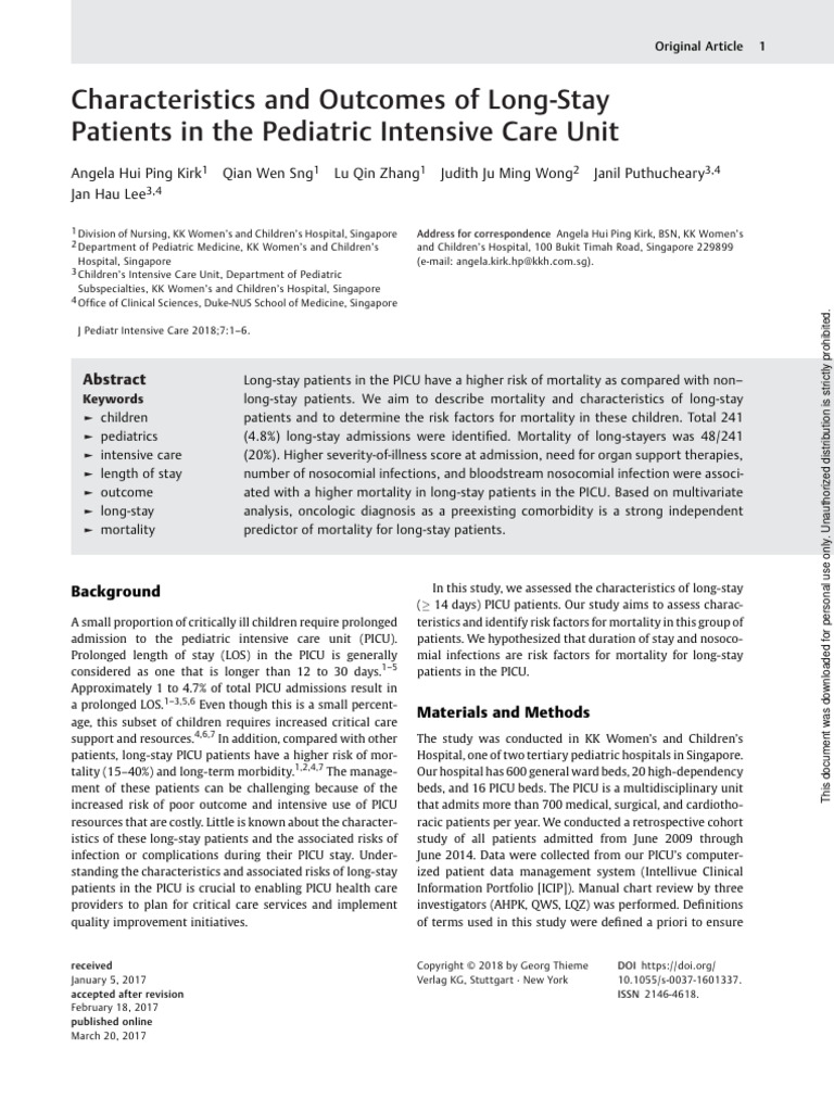 Long-Stay of PICU in Sepsis | PDF | Cardiopulmonary Resuscitation ...