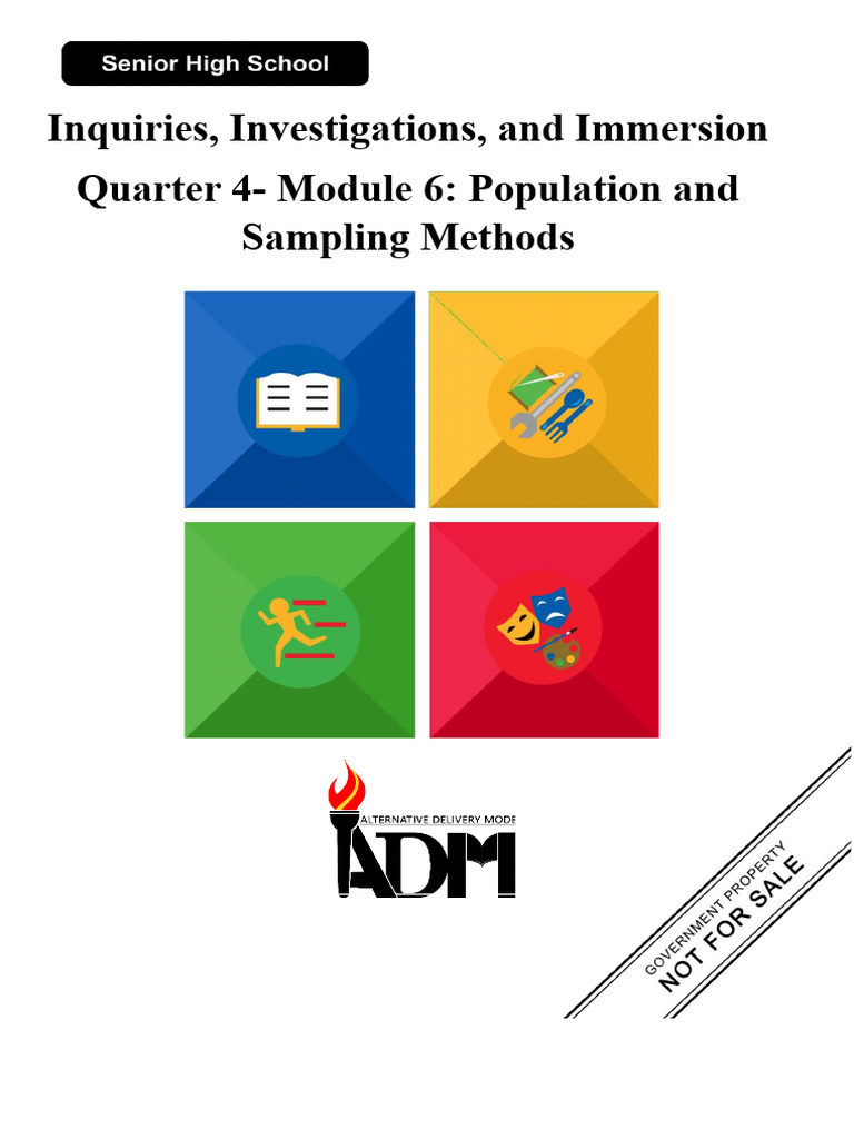 Module 6 Population and Sampling Methods | PDF | Sampling (Statistics ... Module 6 Population and Sampling Methods | PDF | Sampling (Statistics ...
