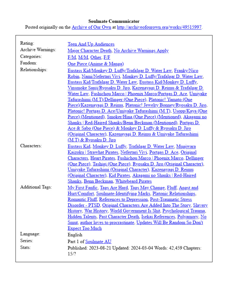 Soulmate Communicator | PDF